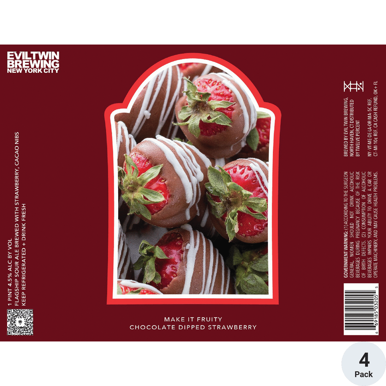 Evil Twin Make It Fruity Chocolate Dipped Strawberry | Total Wine & More