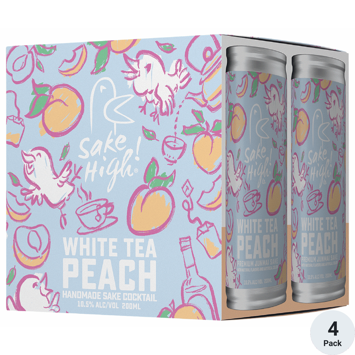 Sake High! White Tea Peach Sake Cocktail | Total Wine & More
