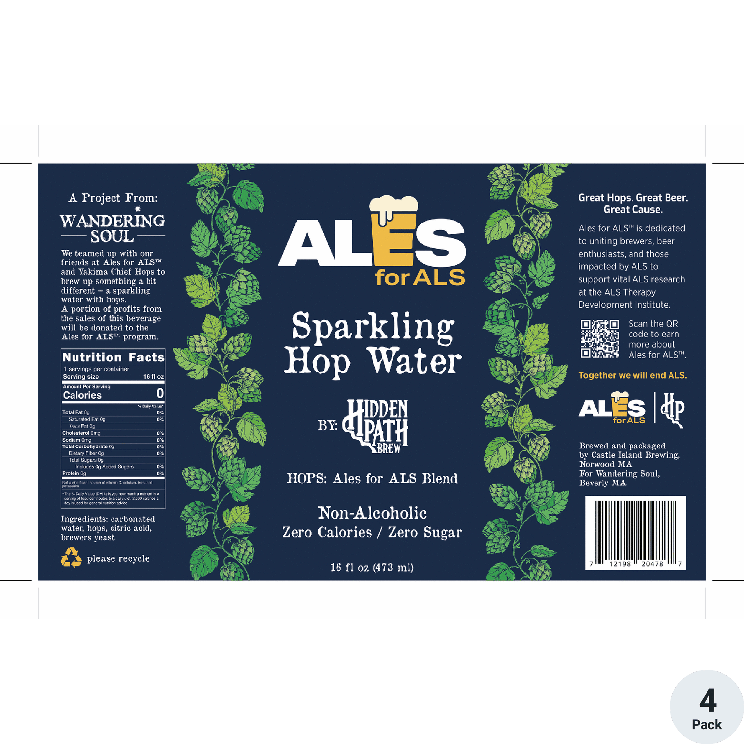 Wandering Soul/Hidden Path Non-Alcoholic Ales for ALS Hop Water | Total ...