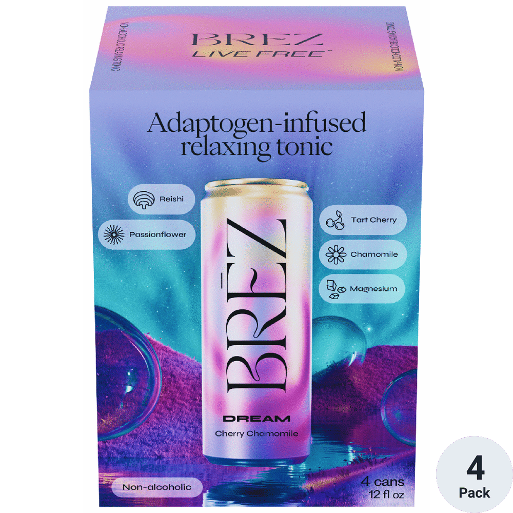 BREZ Non-Alcoholic Dream Cherry Chamomile Relaxing Tonic | Total Wine ...