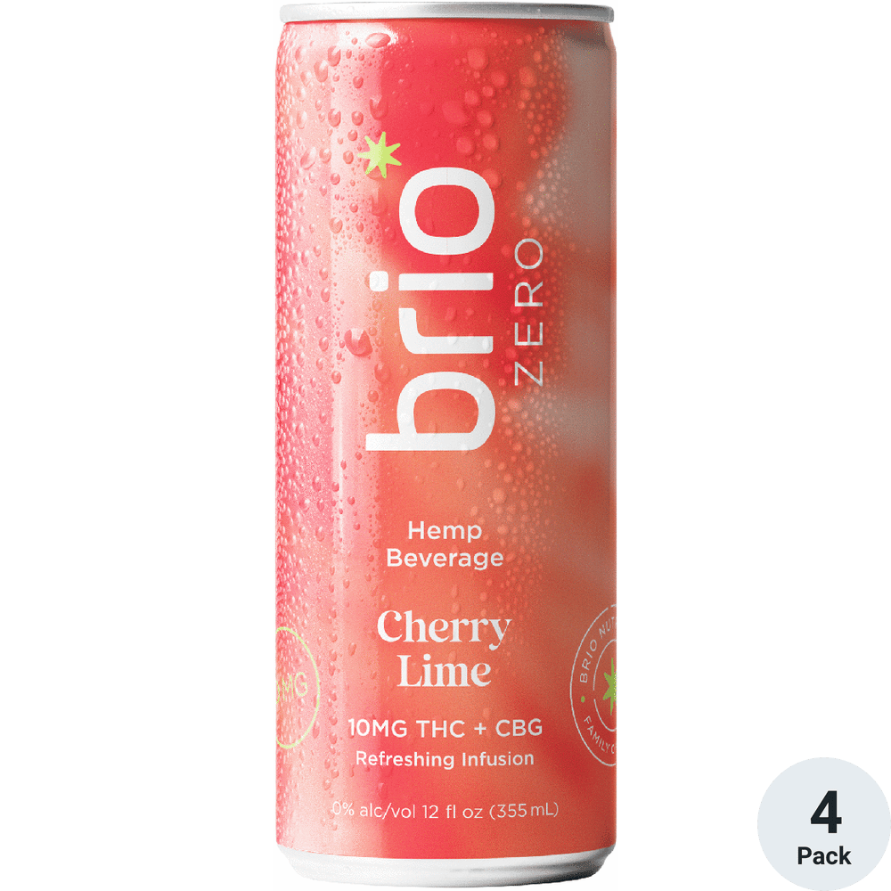 Brio Zero THC 10mg Cherry Lime | Total Wine & More