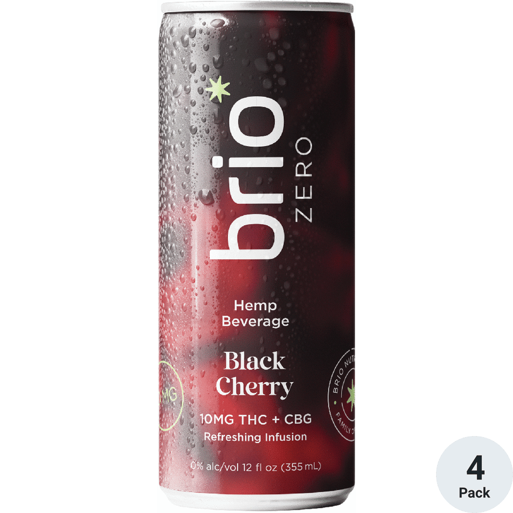 Brio Zero THC 10mg Black Cherry | Total Wine & More