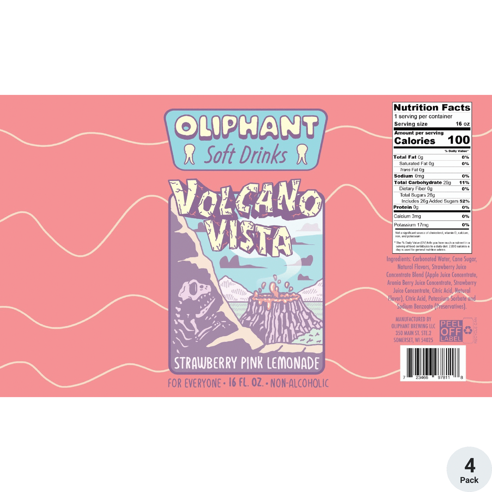 Oliphant Non-Alcoholic Volcano Vista Soft Drink | Total Wine & More