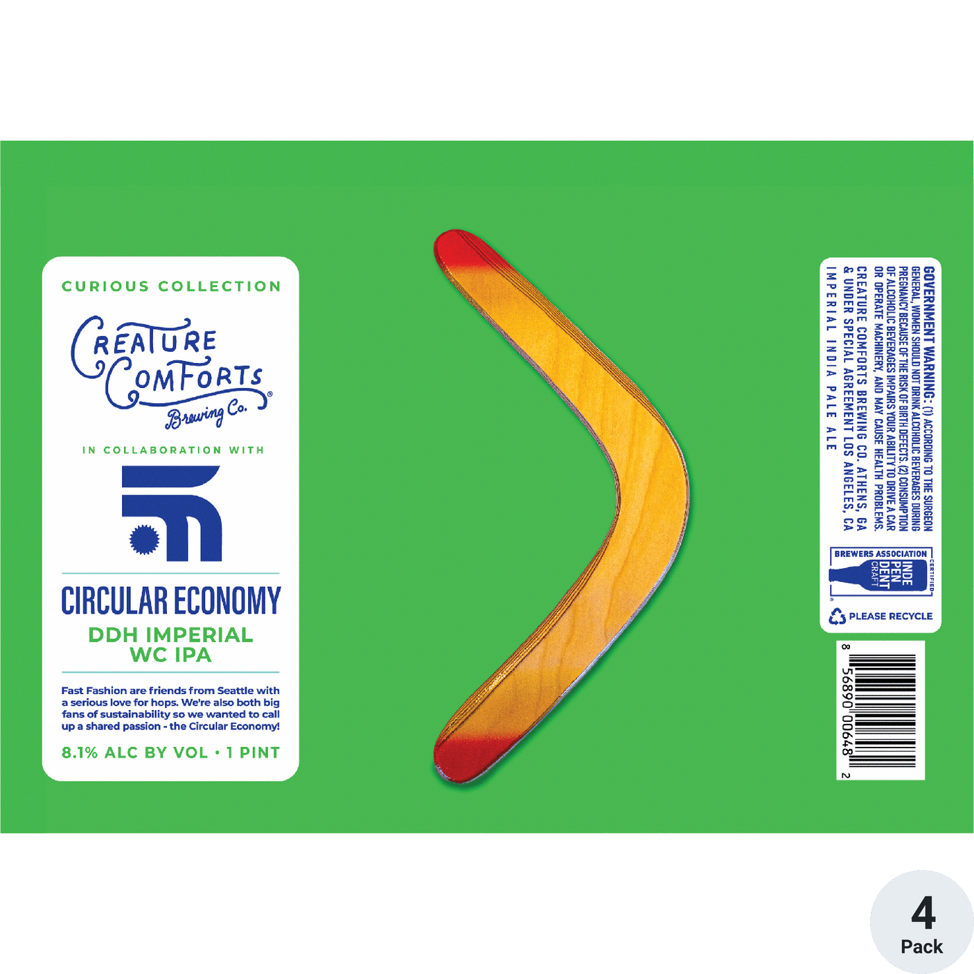 Creature Comforts Circular Economy Imperial IPA | Total Wine & More