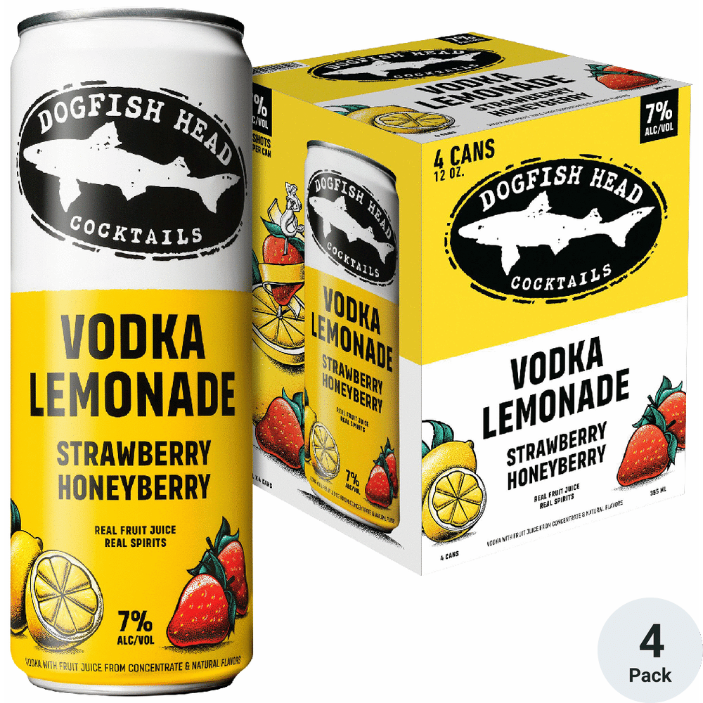 Dogfish Head Strawberry Honeyberry Vodka Lemonade Cocktail | Total Wine ...