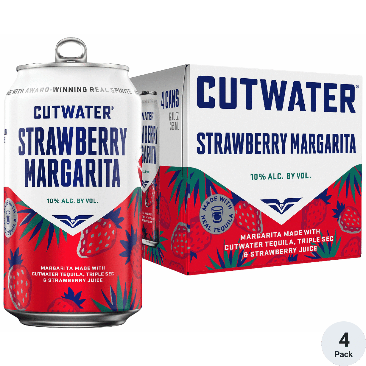 Cutwater Tequila Strawberry Margarita | Total Wine & More