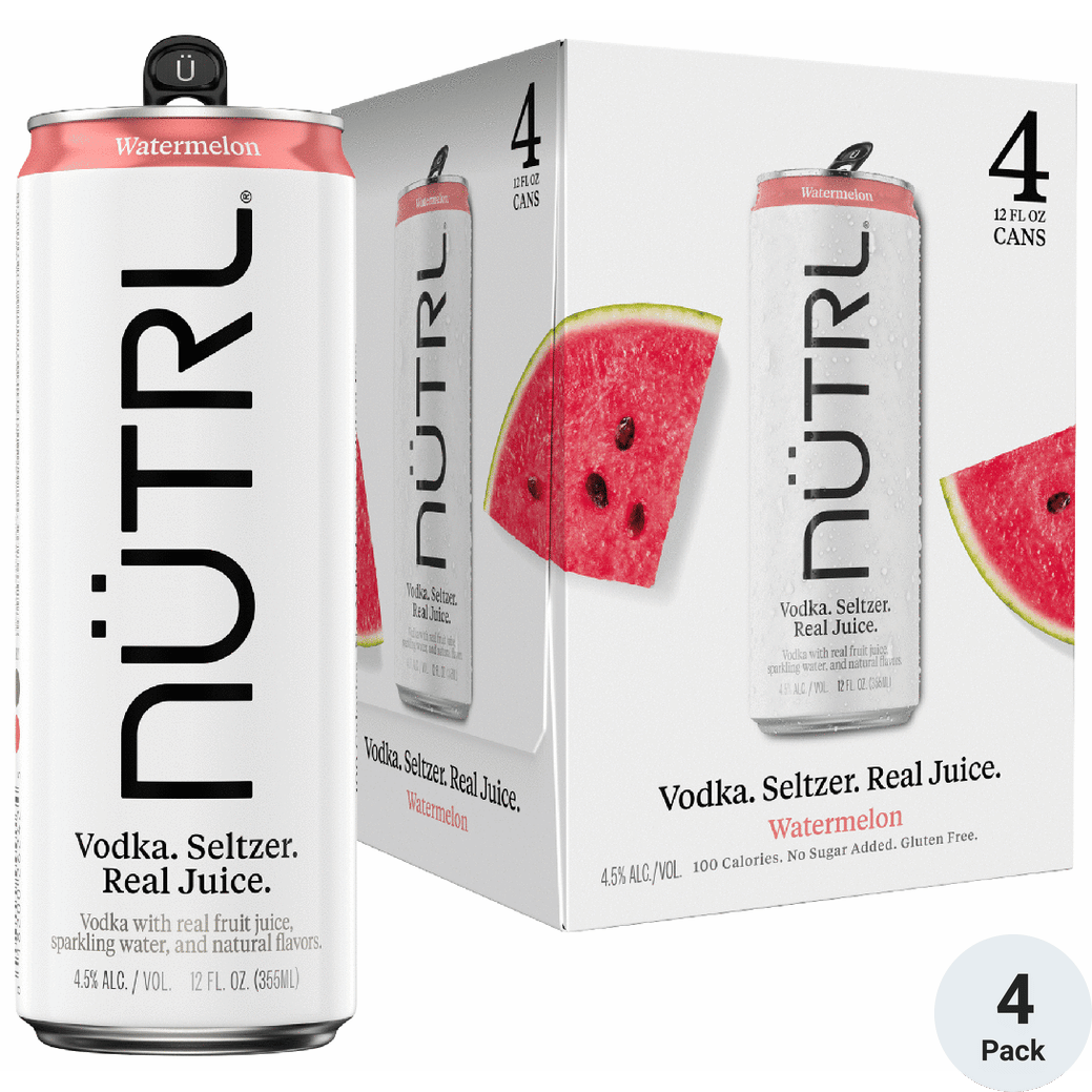 NUTRL Watermelon Vodka Hard Seltzer | Total Wine & More