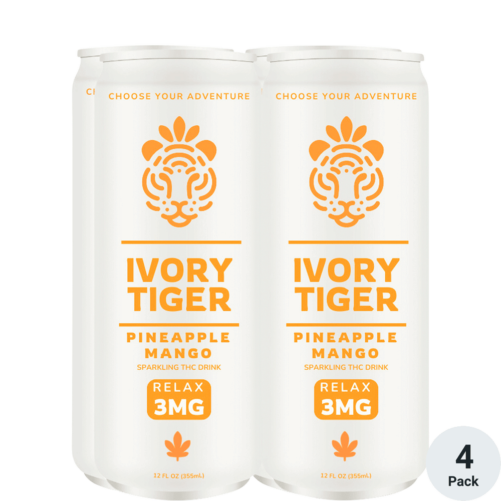 Ivory Tiger THC 3mg Pineapple Mango CT | Total Wine & More