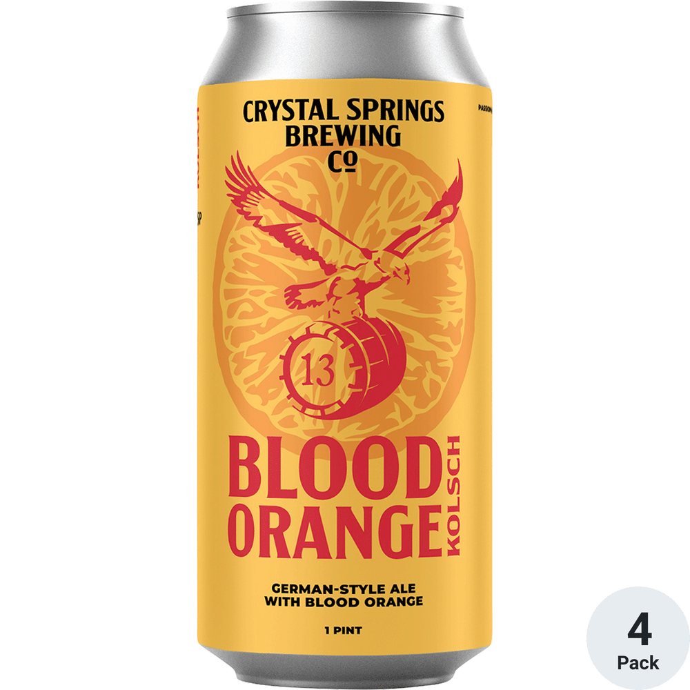 Crystal Springs Blood Orange Kolsch | Total Wine & More