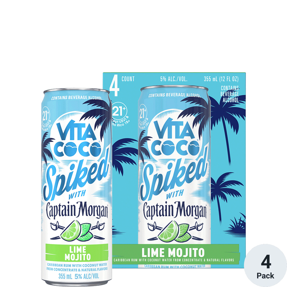 Vita Coco Spiked with Capt Morgan Lime Mojito | Total Wine & More