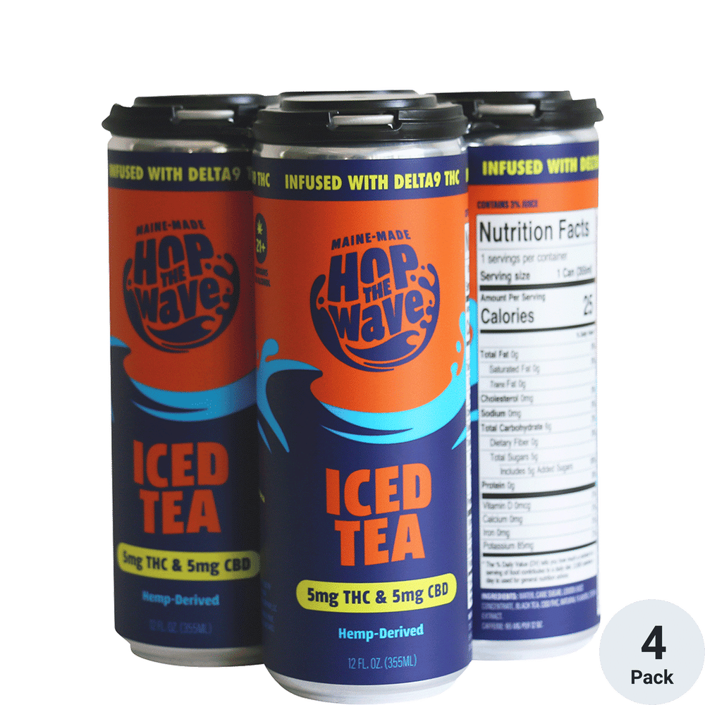 Hop the Wave THC 5mg Iced Tea | Total Wine & More