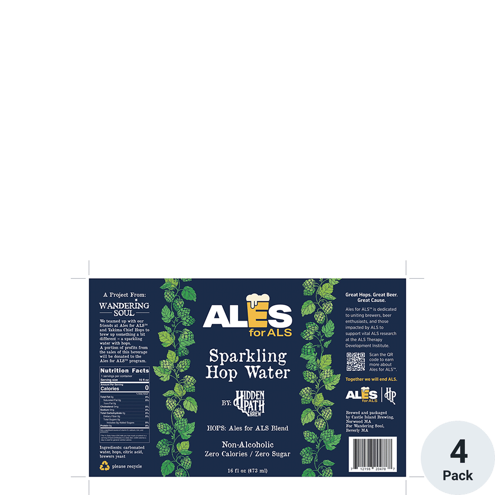 Wandering Soul/Hidden Path Non-Alcoholic Ales for ALS Hop Water | Total ...