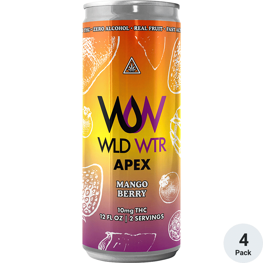 WLD WTR THC 10mg Mango Berry APEX | Total Wine & More