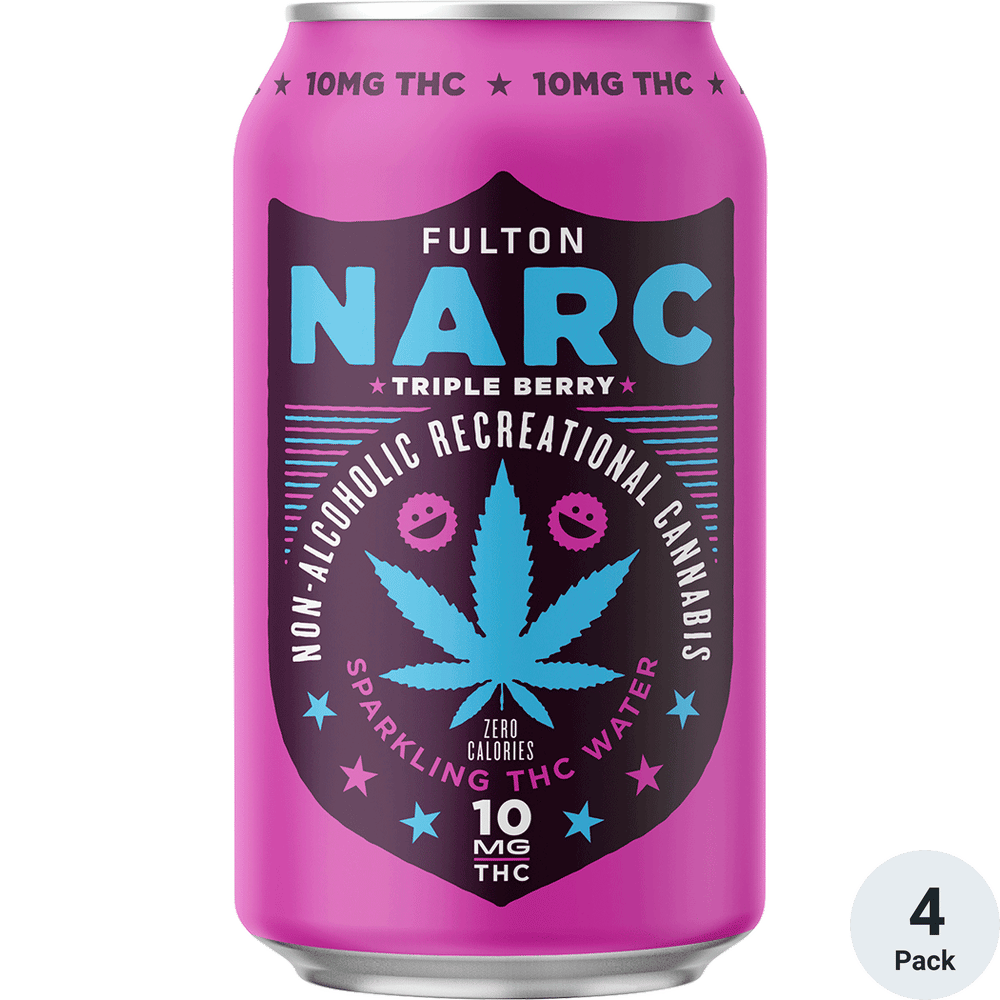 NARC THC 10mg Sparkling Water Triple Berry | Total Wine & More