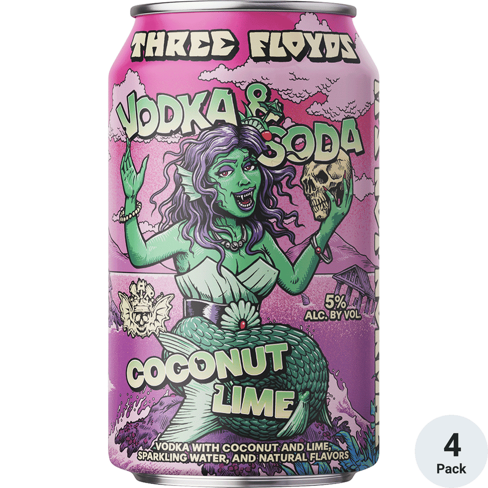 3 Floyds Coconut Lime Vodka Soda | Total Wine & More