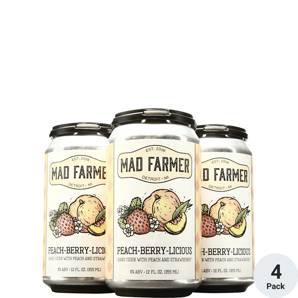 Mad Farmer Peach Berrylicious Cider | Total Wine & More
