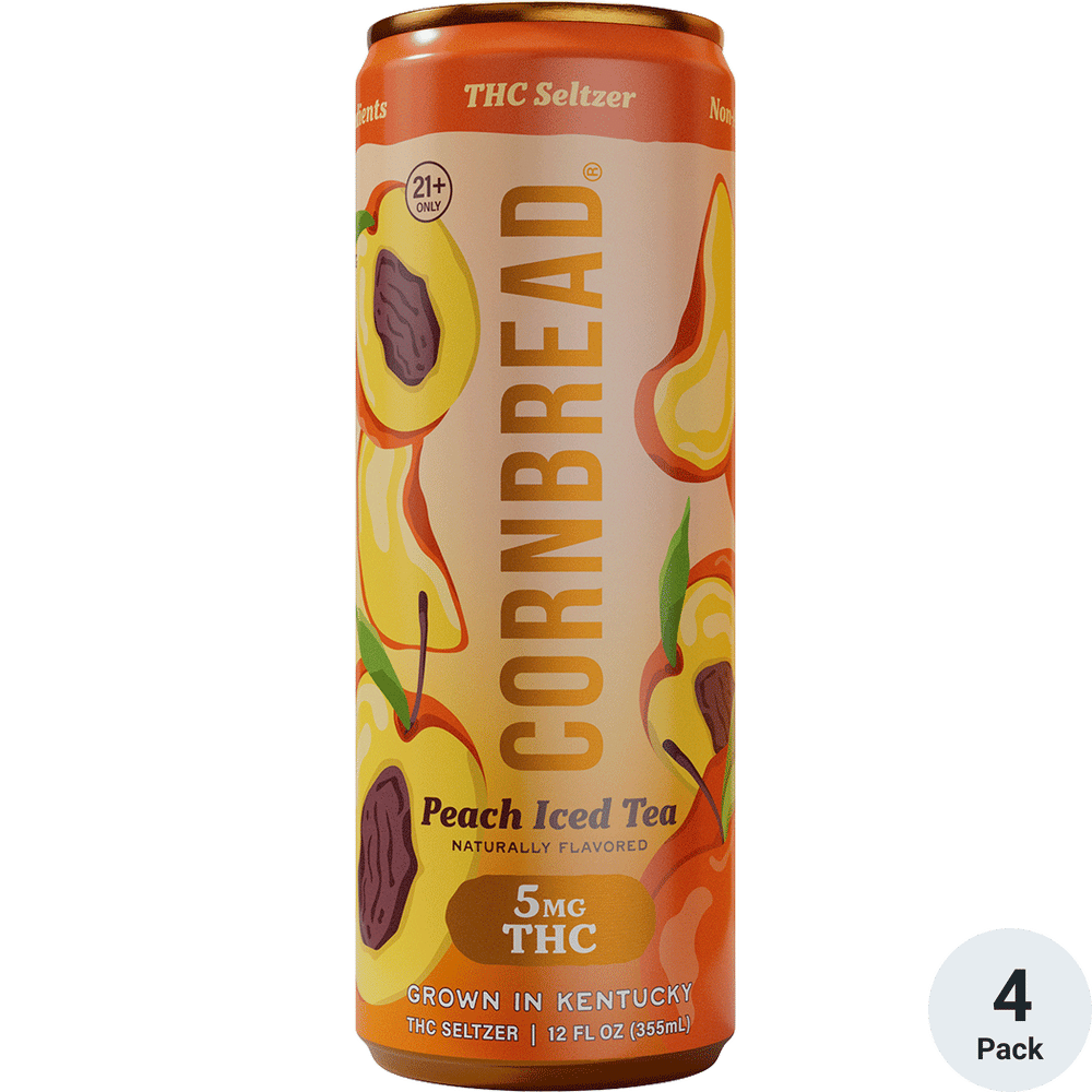 Cornbread THC 5mg Peach Iced Tea | Total Wine & More