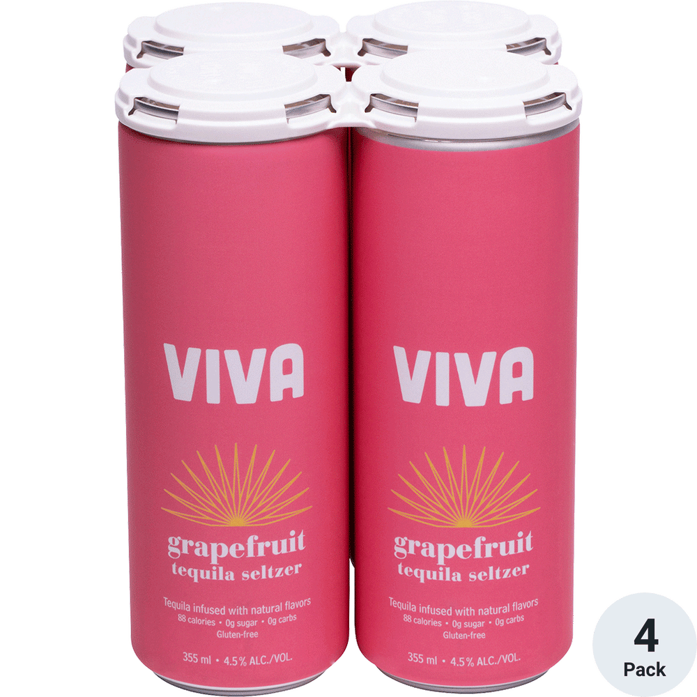 VIVA Grapefruit Tequila Seltzer | Total Wine & More