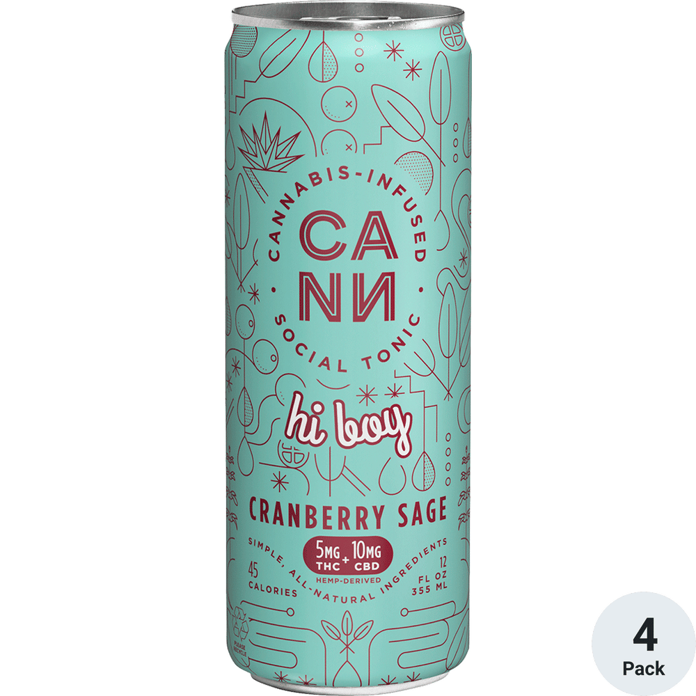 CANN Hi Boy THC 5mg Cranberry Sage | Total Wine & More