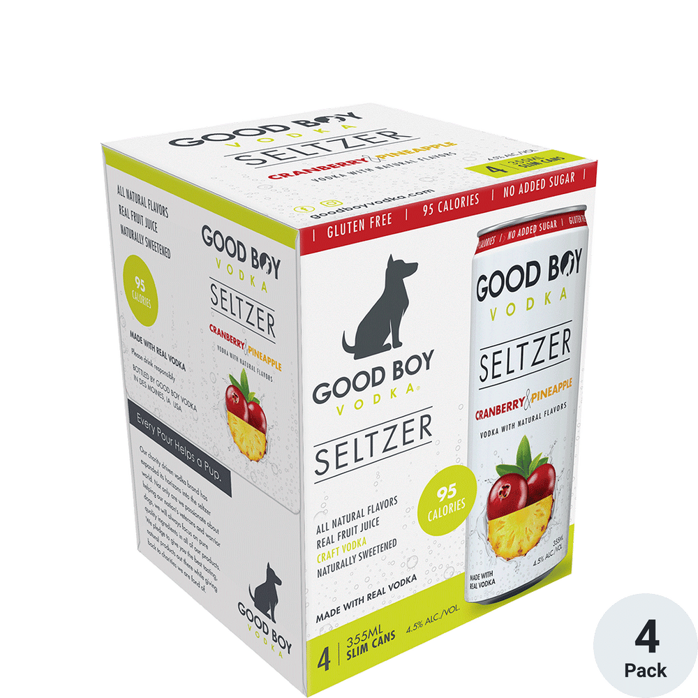 Good Boy Cranberry Pineapple Vodka Seltzer | Total Wine & More