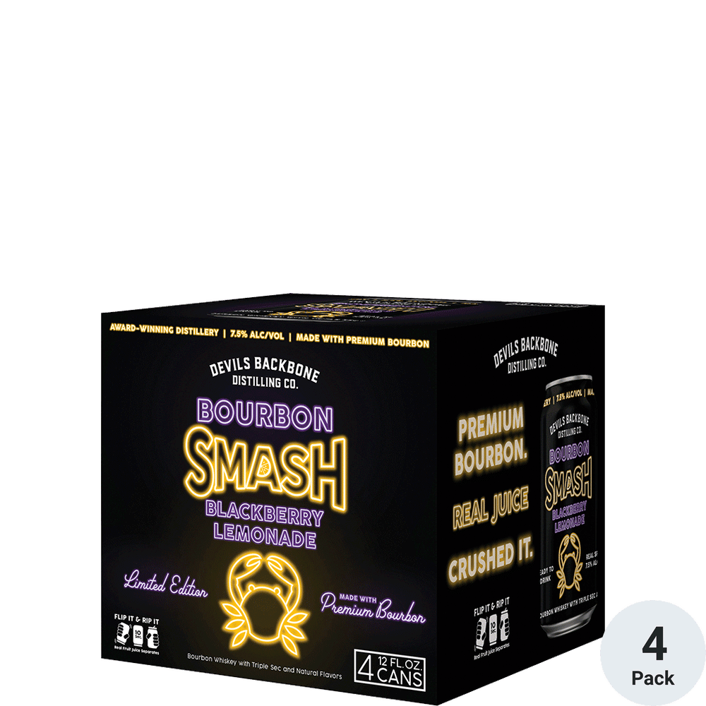 Devils Backbone Bourbon Smash Blackberry Lemonade 7.5% | Total Wine & More