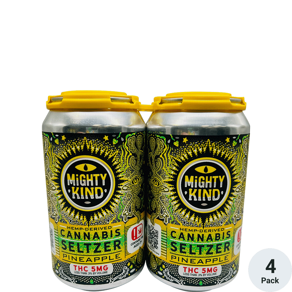 Mighty Kind THC 5mg Pineapple Seltzer | Total Wine & More