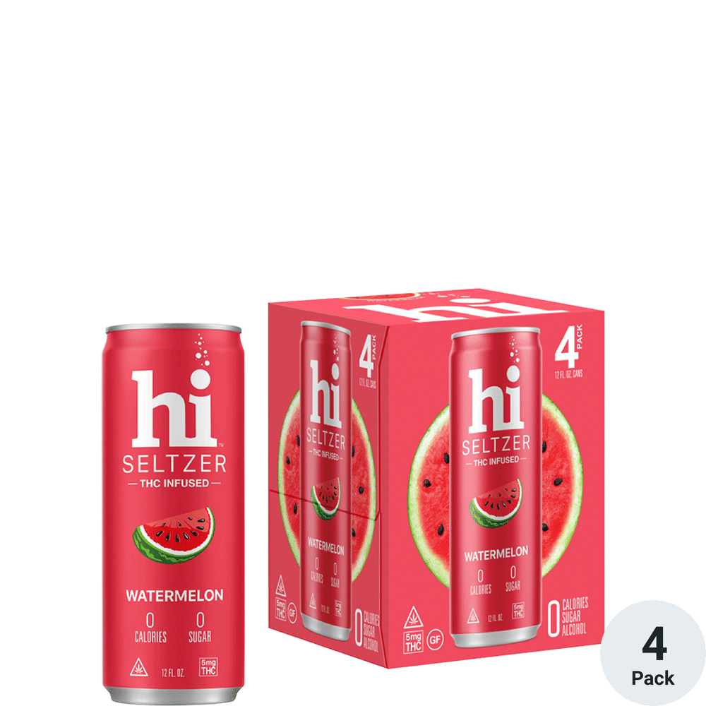 Hi Seltzer THC 5mg Watermelon | Total Wine & More
