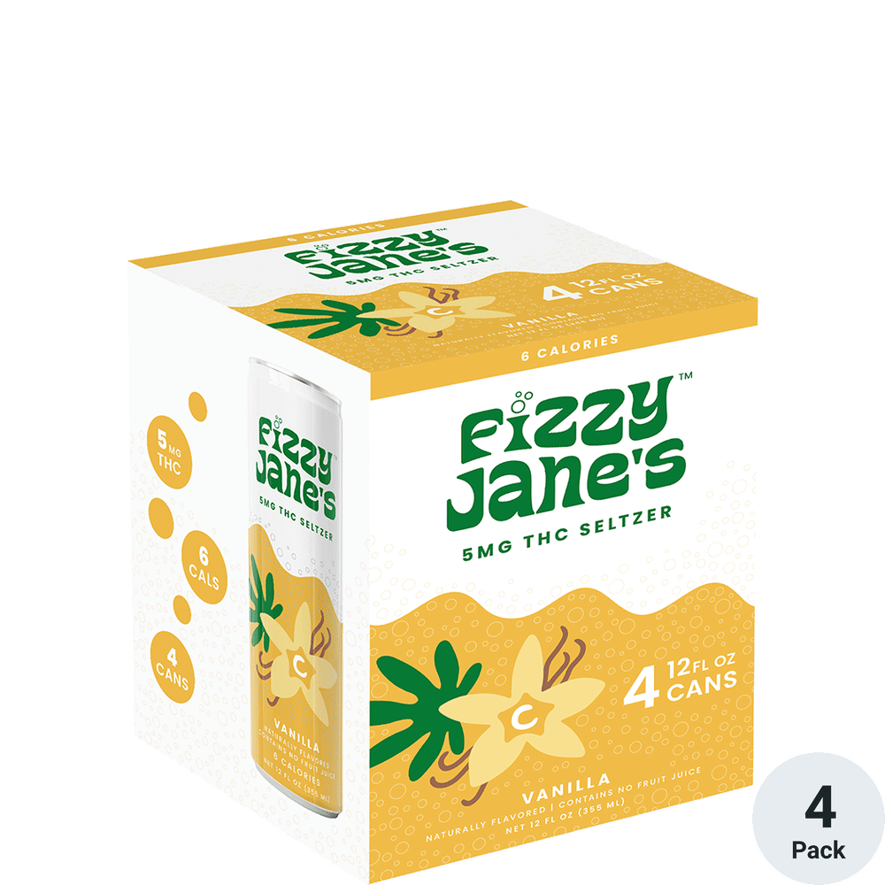 Fizzy Janes THC 5mg Vanilla | Total Wine & More