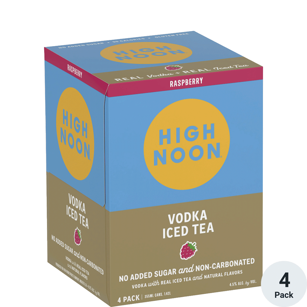 High Noon Vodka Hard Tea Raspberry | Total Wine & More