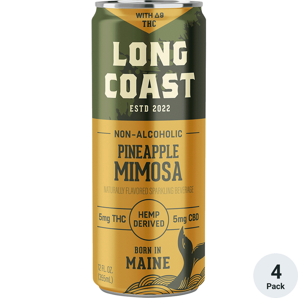 Long Coast THC 5mg Pineapple Mimosa | Total Wine & More
