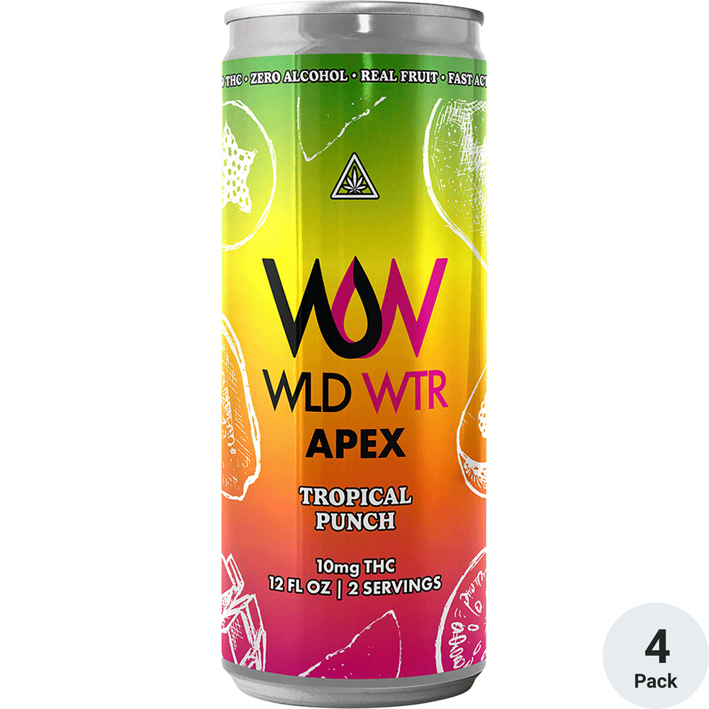 WLD WTR THC 10mg Tropical Punch APEX | Total Wine & More