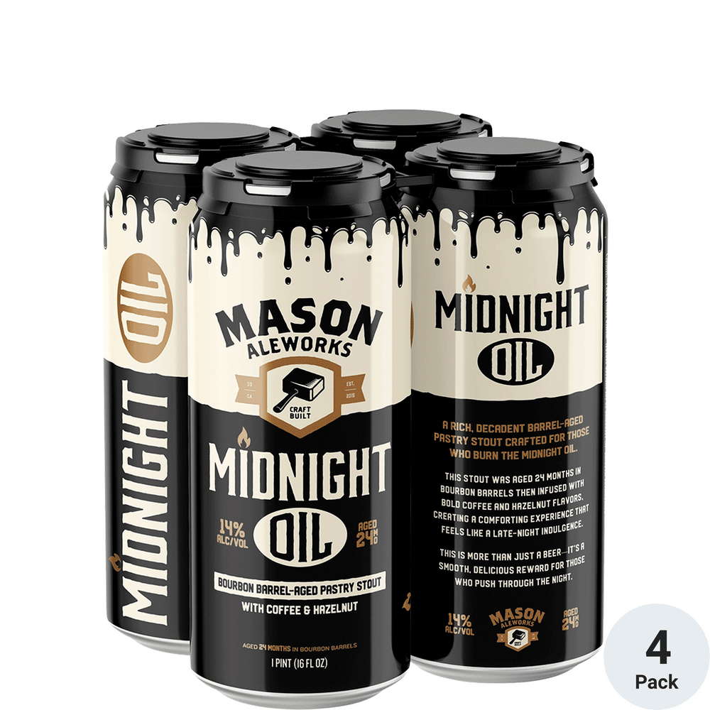 Mason Aleworks Midnight Oil Barrel Aged Stout | Total Wine & More