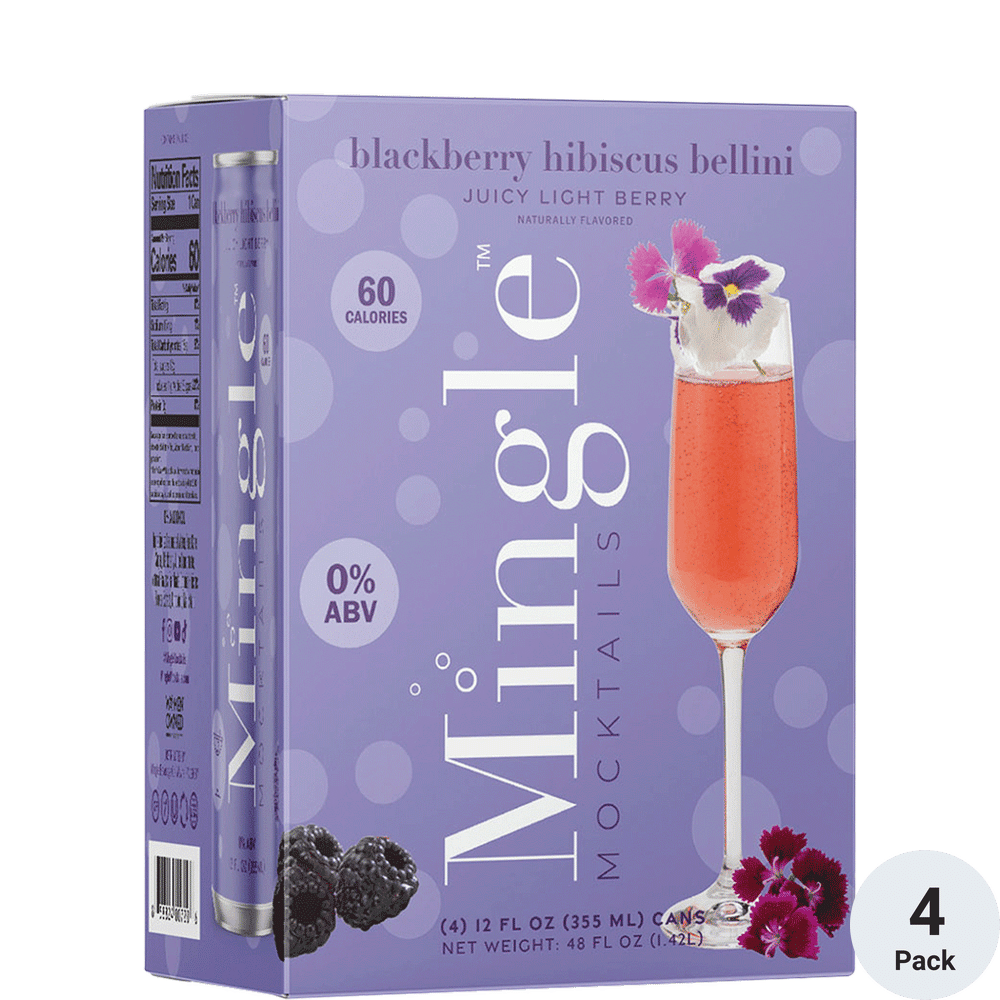 Mingle Non-Alcoholic Blackberry Hibiscus Bellini | Total Wine & More