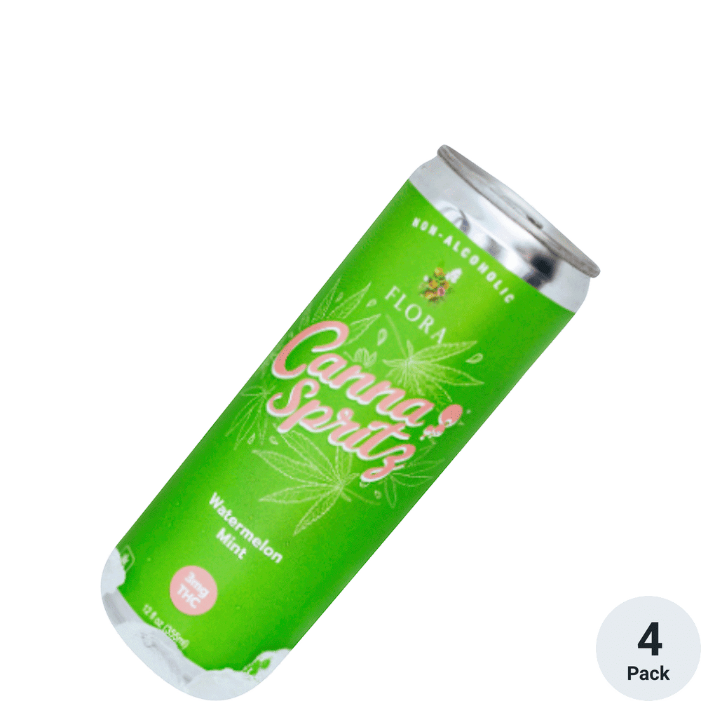 Flora THC 3mg Canna Spritz Watermelon Mint | Total Wine & More