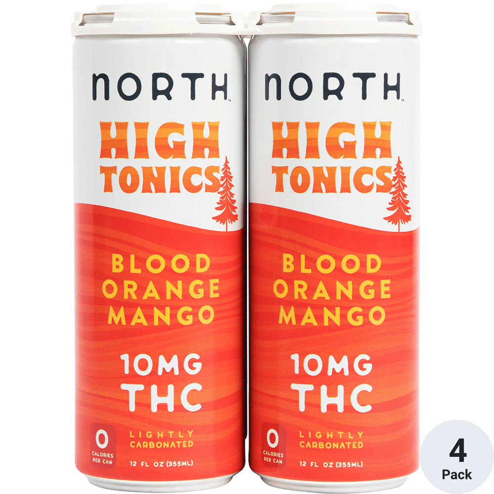 High Tonics THC 10mg Blood Orange Mango Seltzer | Total Wine & More