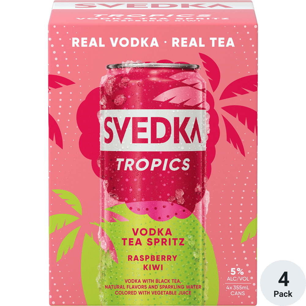 SVEDKA Tropics Raspberry Kiwi Vodka Tea Spritz | Total Wine & More