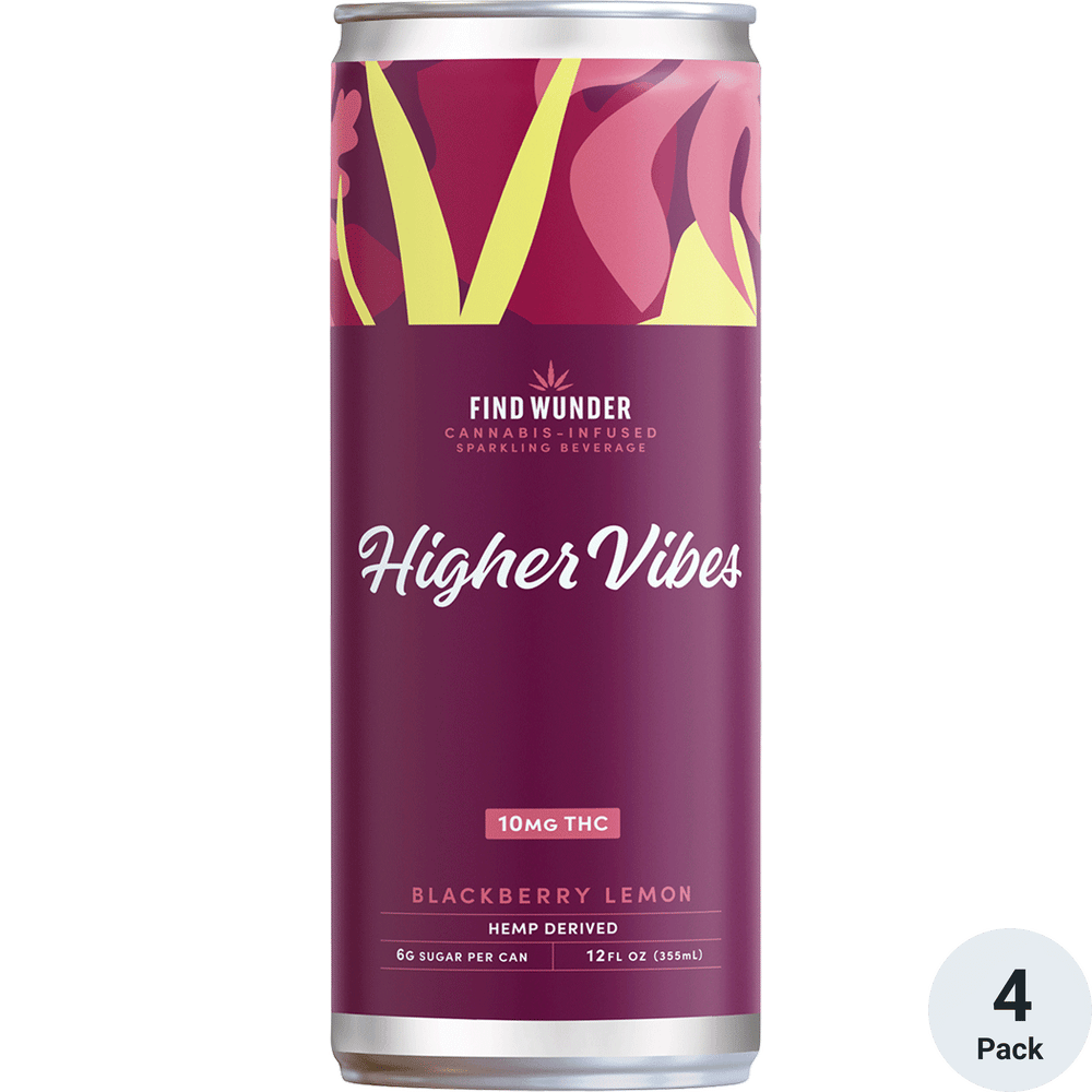 Find Wunder Higher Vibes THC 10mg Blackberry Lemon | Total Wine & More