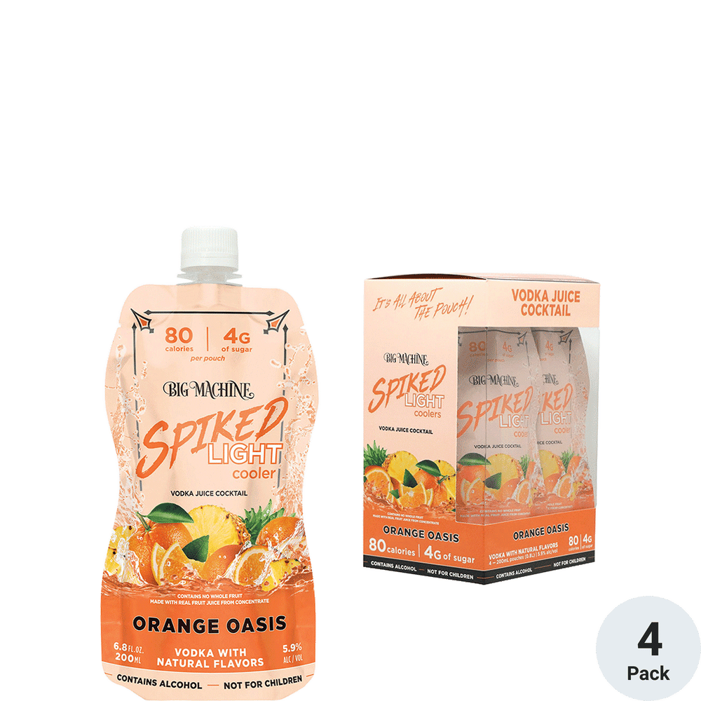 Big Machine Spiked Light Cooler Orange Oasis | Total Wine & More