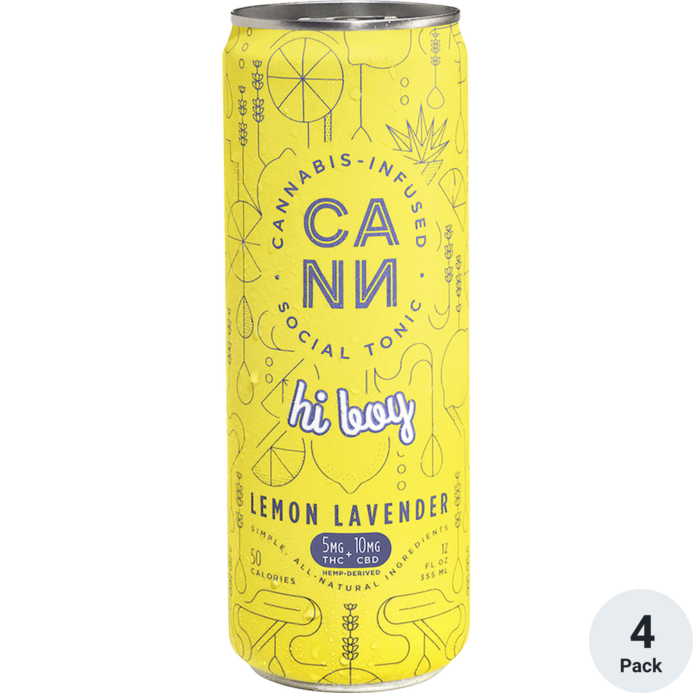 CANN Hi Boy THC 5mg Lemon Lavender | Total Wine & More