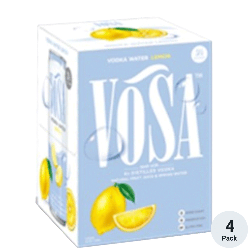 Vosa Vodka Lemon Water | Total Wine & More
