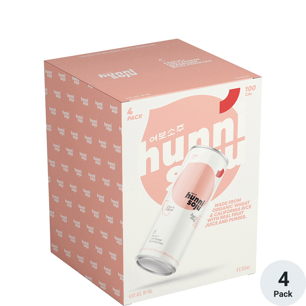 Hunni Peach+Chili Sparkling Soju | Total Wine & More