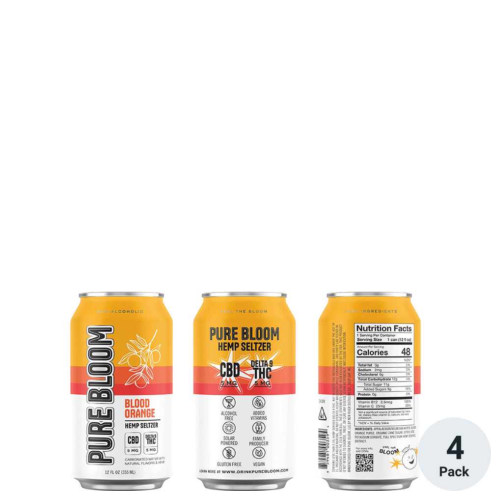 Pure Bloom THC 5mg Blood Orange | Total Wine & More