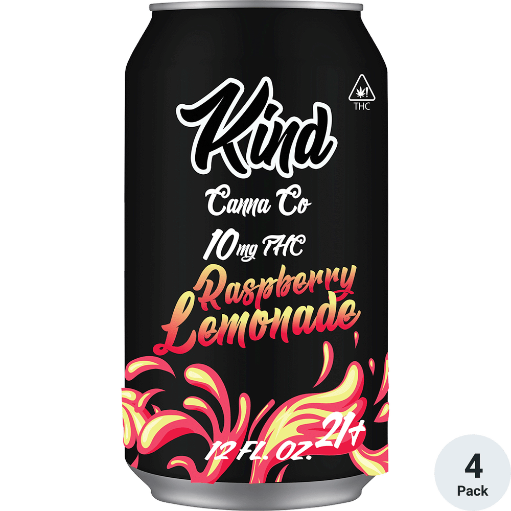 Kind THC 10mg Raspberry Lemonade | Total Wine & More