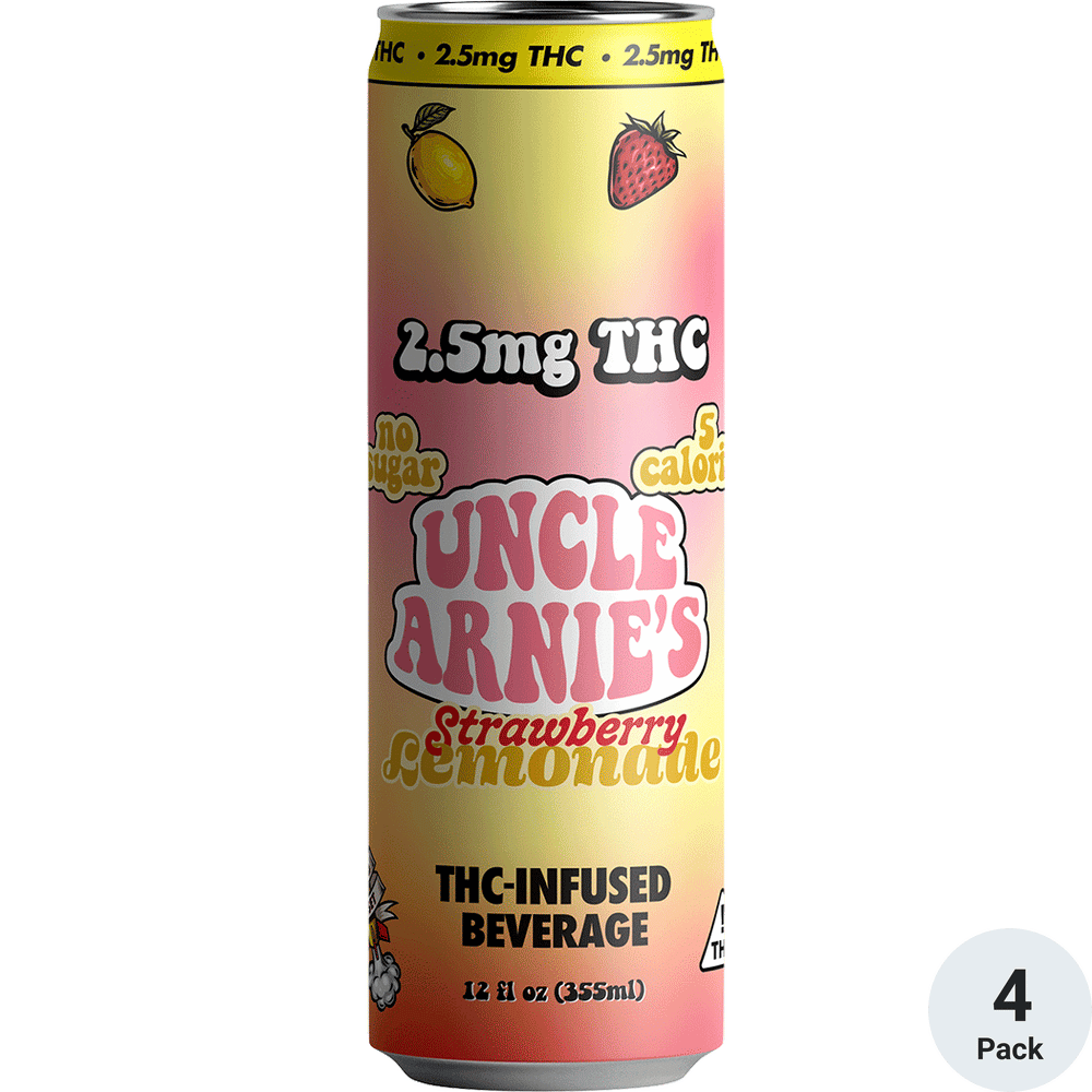 Uncle Arnie's THC 2.5mg Strawberry Lemonade | Total Wine & More