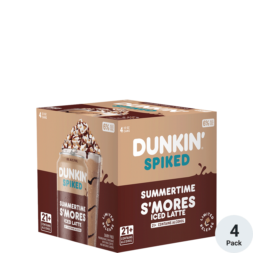 Dunkin Spiked Summertime S'mores Iced Latte | Total Wine & More