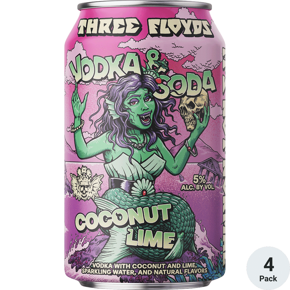 3 Floyds Coconut Lime Vodka Soda | Total Wine & More