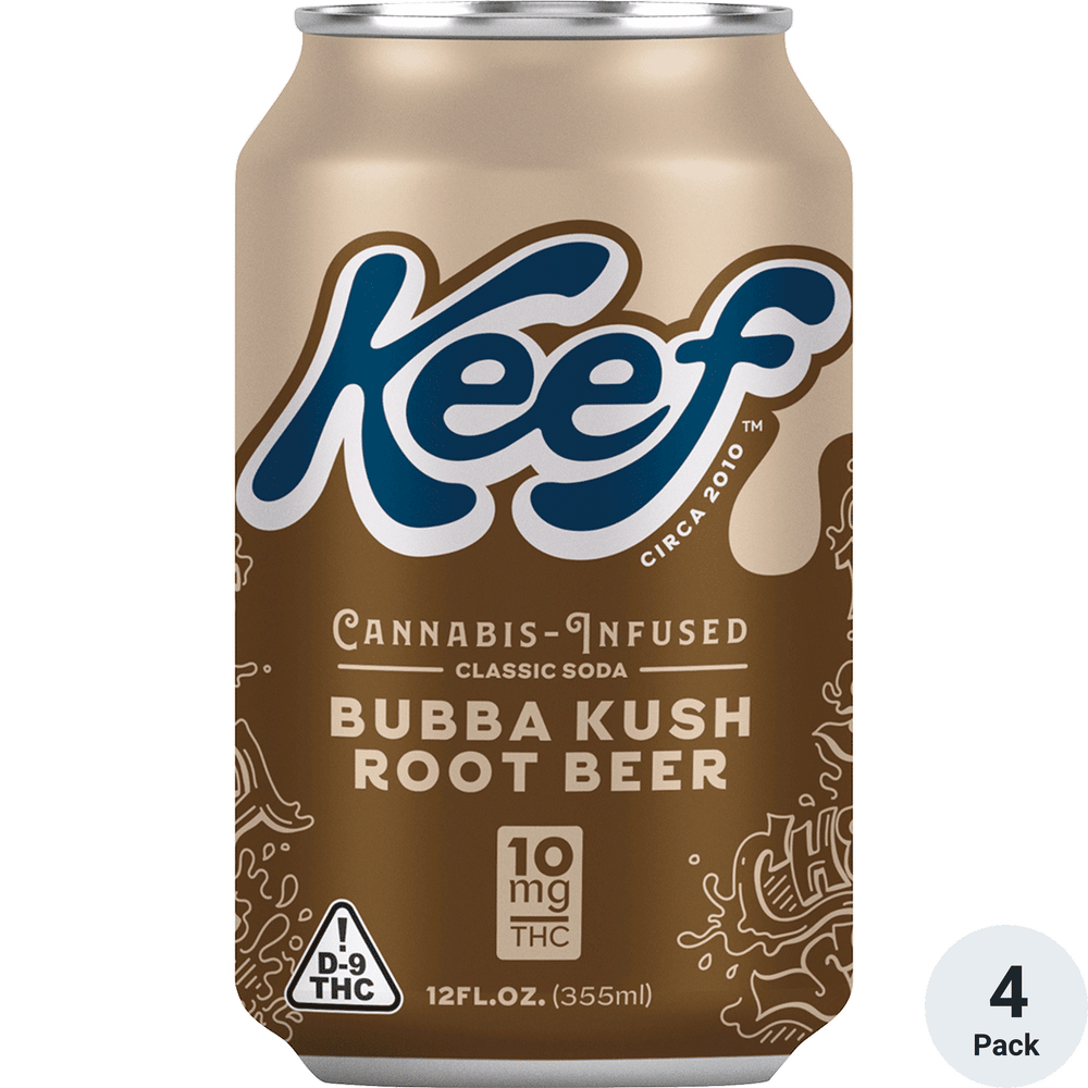 Keef THC 10mg Classic Soda Bubba Kush Root Beer | Total Wine & More