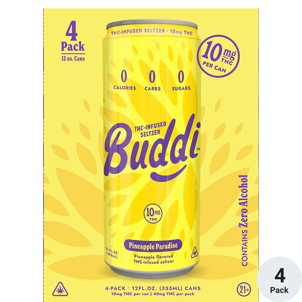 Buddi THC 10mg Pineapple Paradise | Total Wine & More