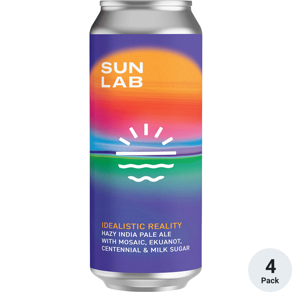 Sun Lab Idealistic Reality Hazy IPA with Mosaic Ekuanot & Centennial ...