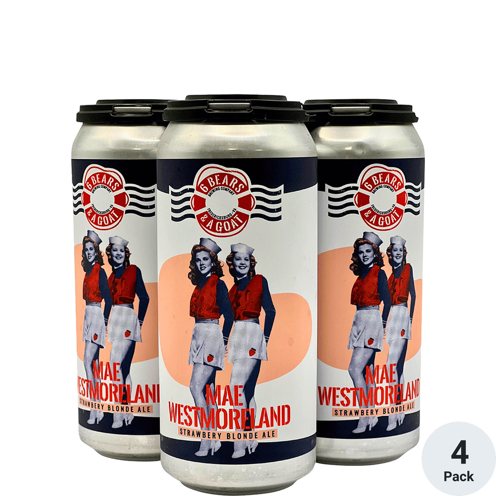 6 Bears & Goat Mae Westmoreland Strawberry Blonde Ale | Total Wine & More